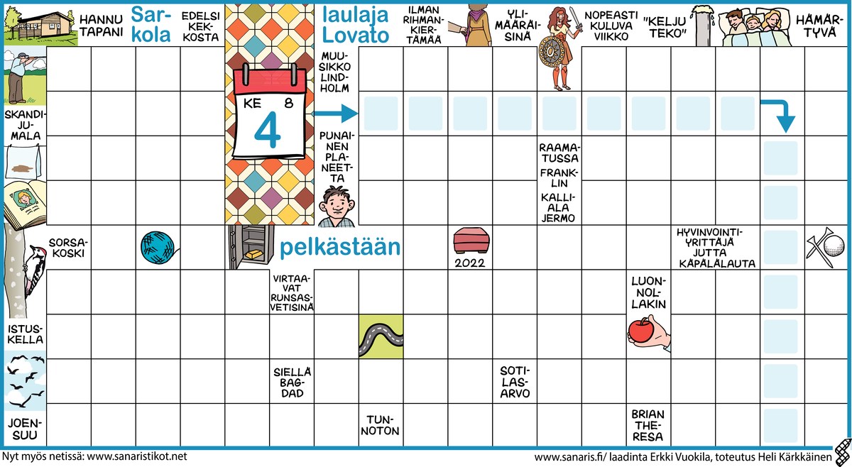 Sanaristikot.net - Ristikkoarkisto - Uusimmat
