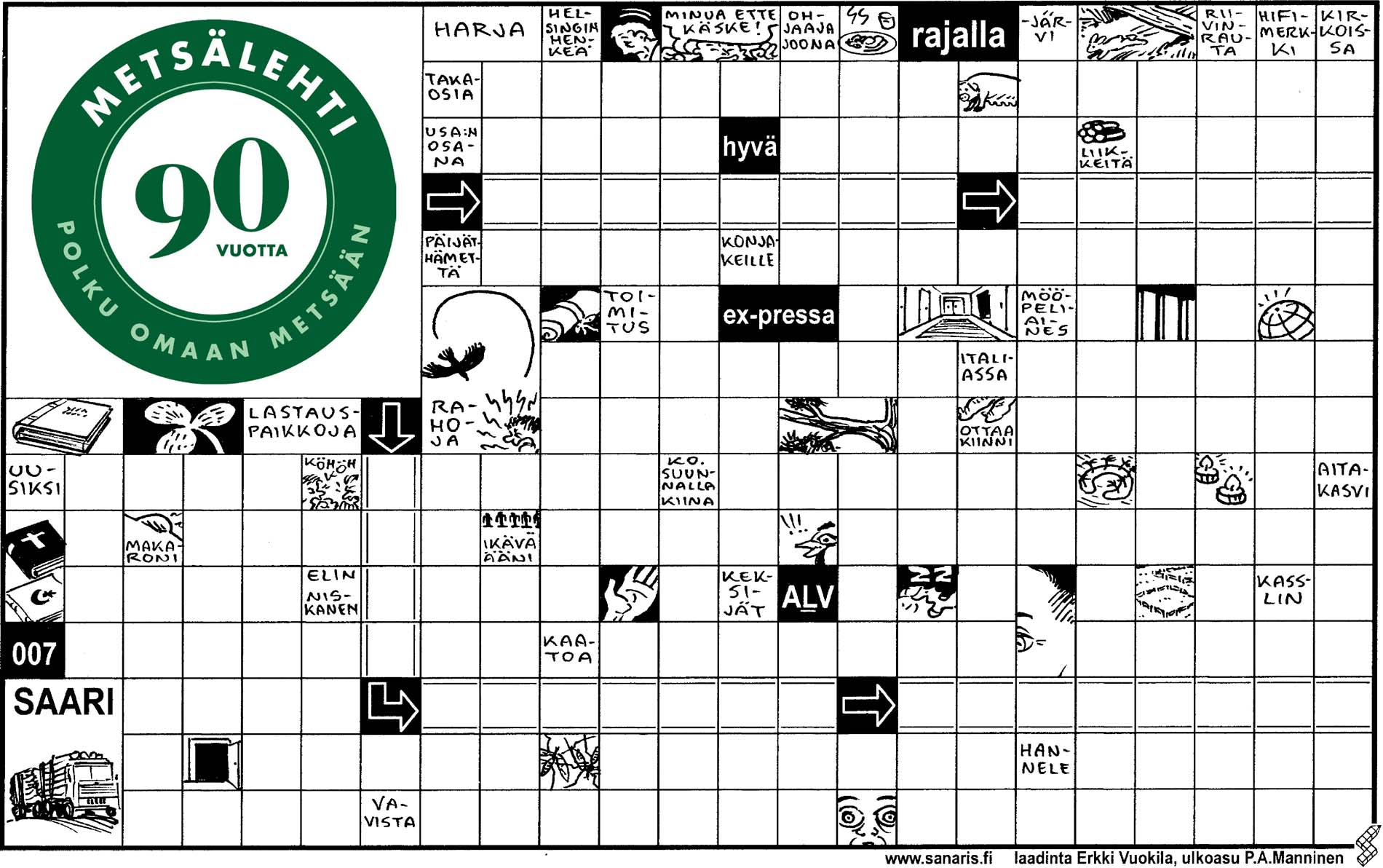 Sanaristikot.net - Ristikkoarkisto - Uusimmat