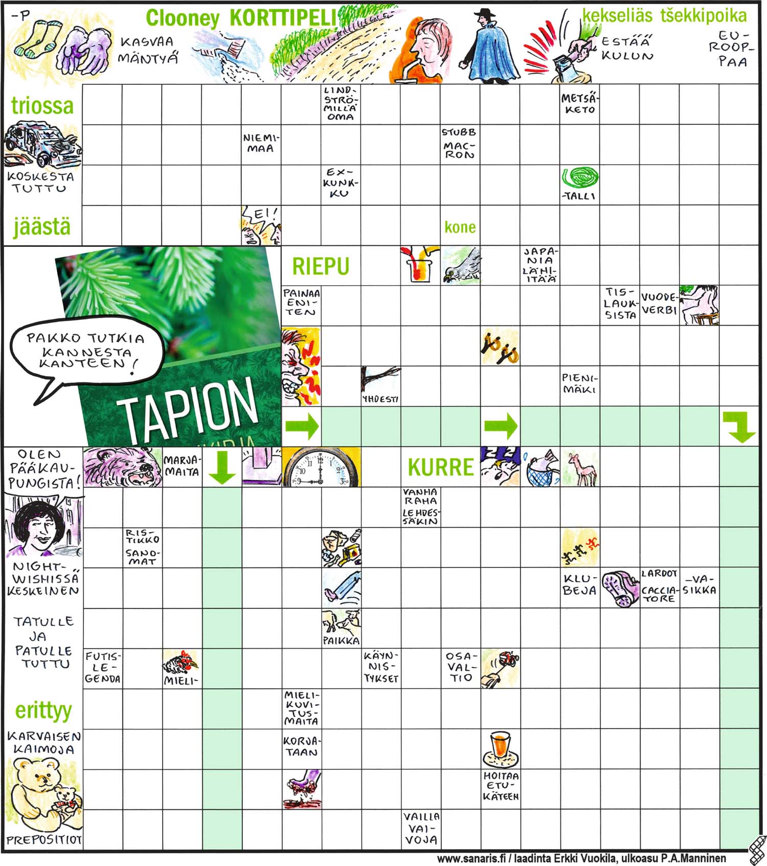 Sanaristikot.net - Ristikkoarkisto - Uusimmat