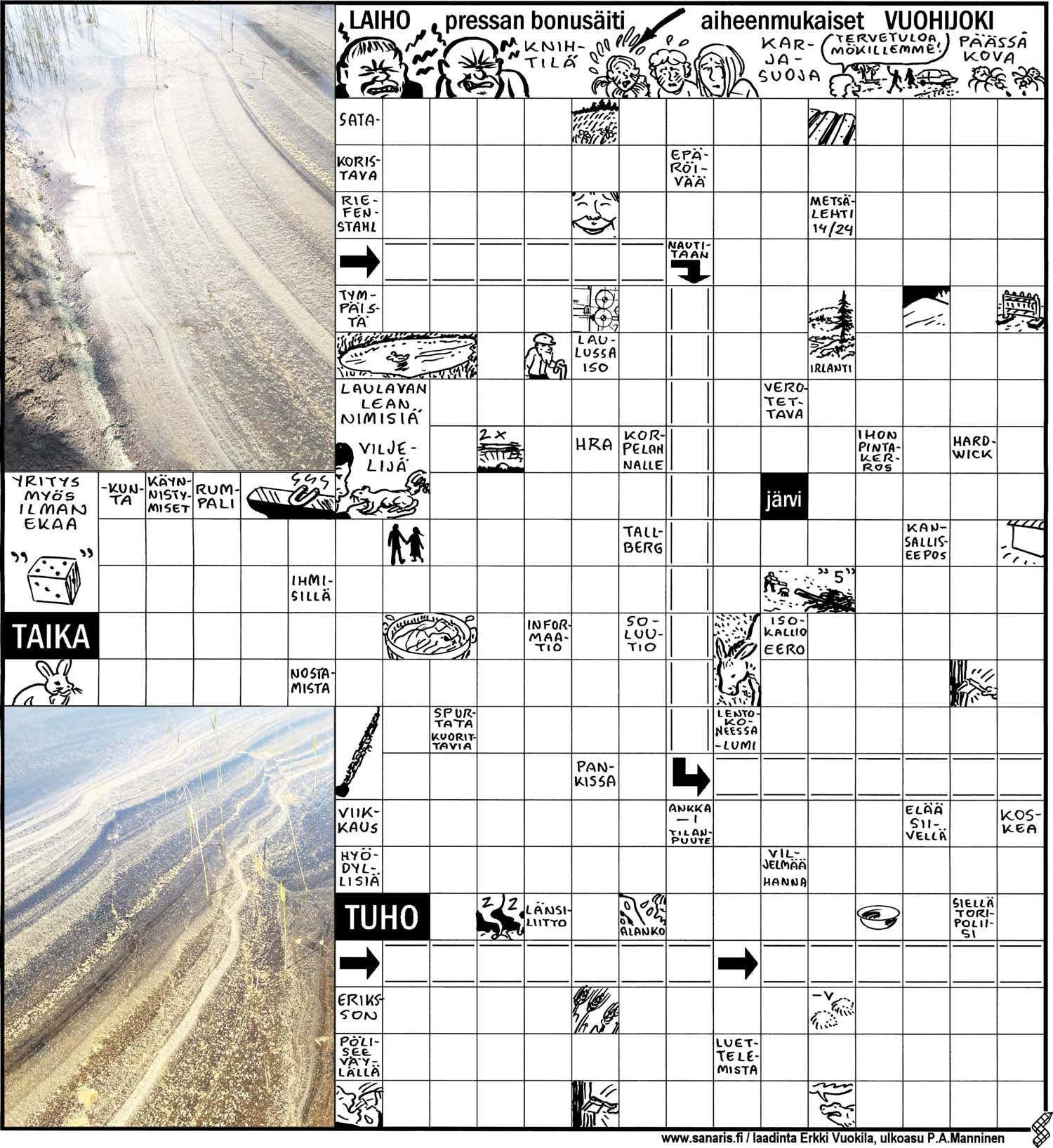 Sanaristikot.net - Ristikkoarkisto - Uusimmat