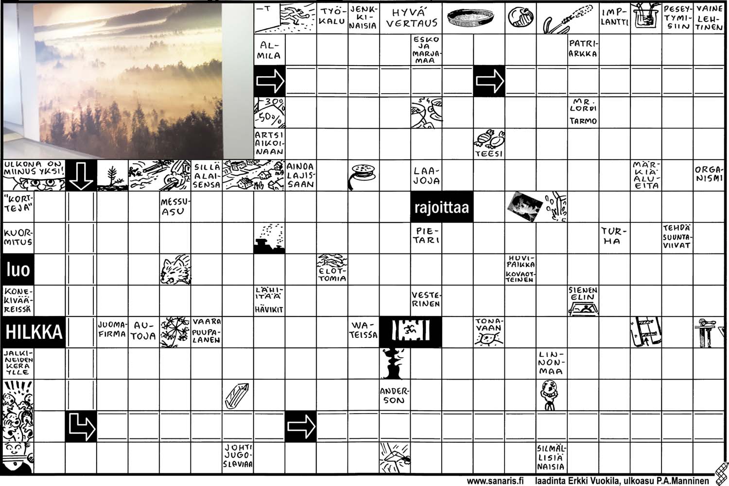 Sanaristikot.net - Ristikkoarkisto - Uusimmat