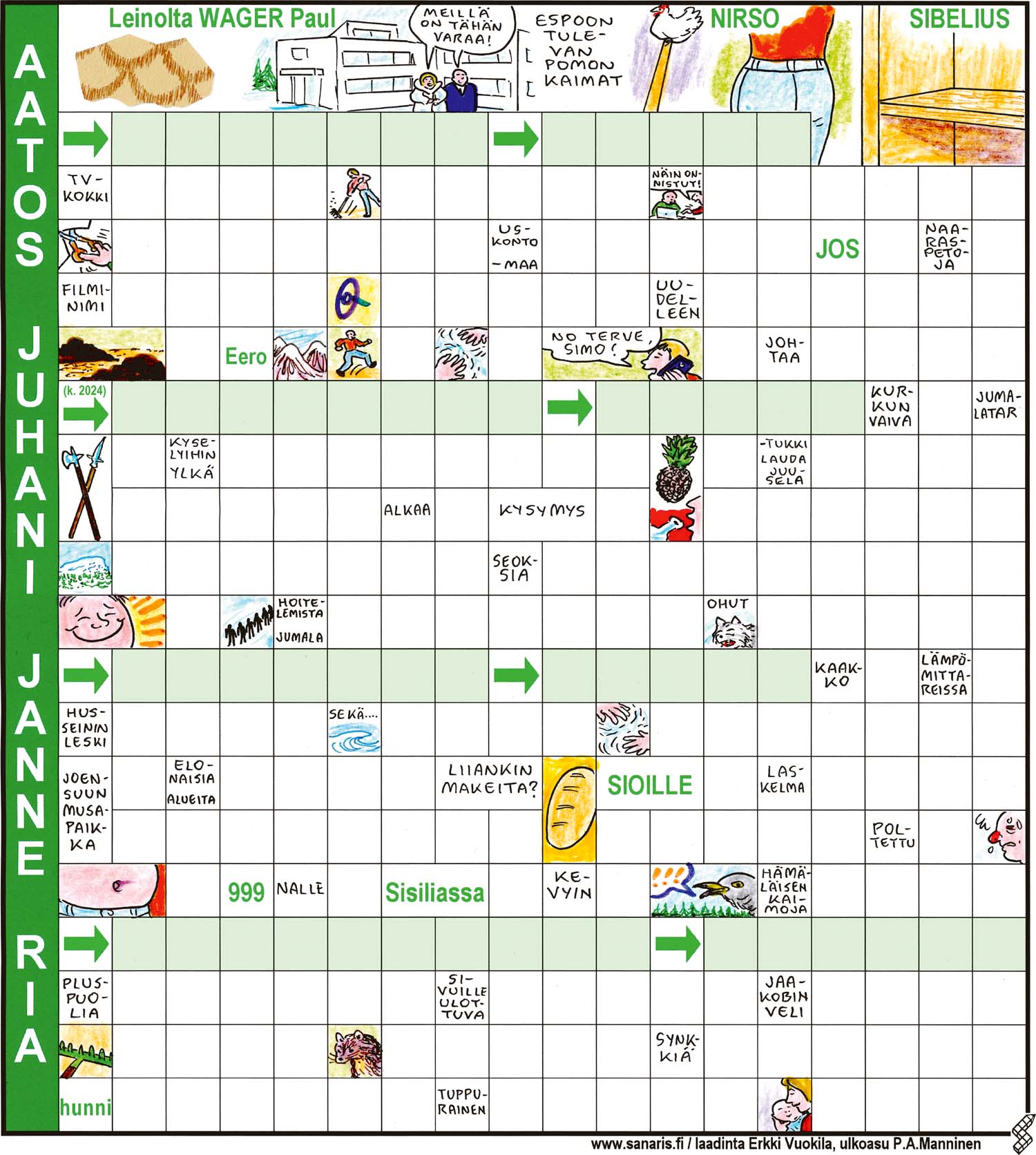 Sanaristikot.net - Ristikkoarkisto - Uusimmat