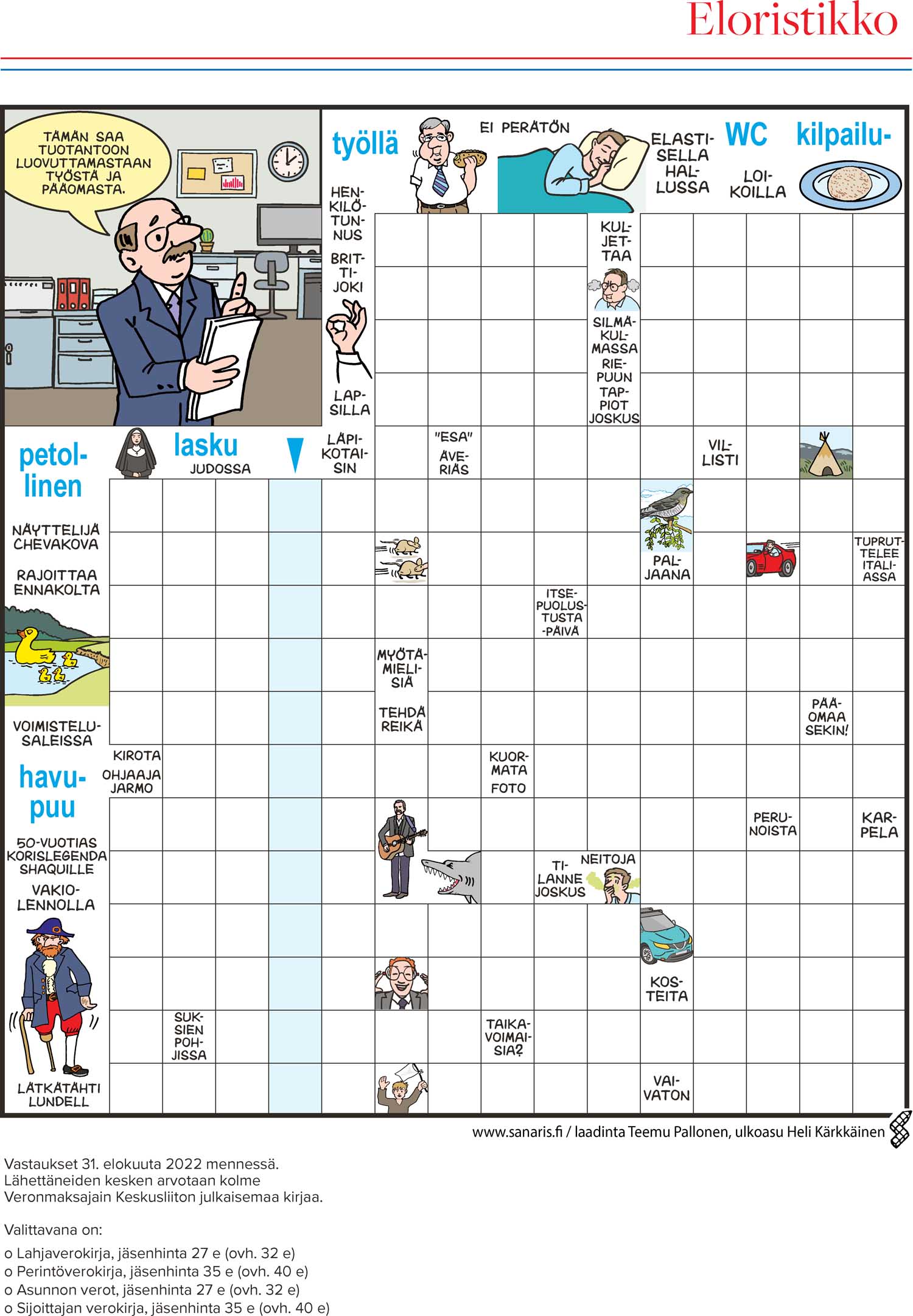Sanaristikot.net - Ristikkoarkisto - Uusimmat