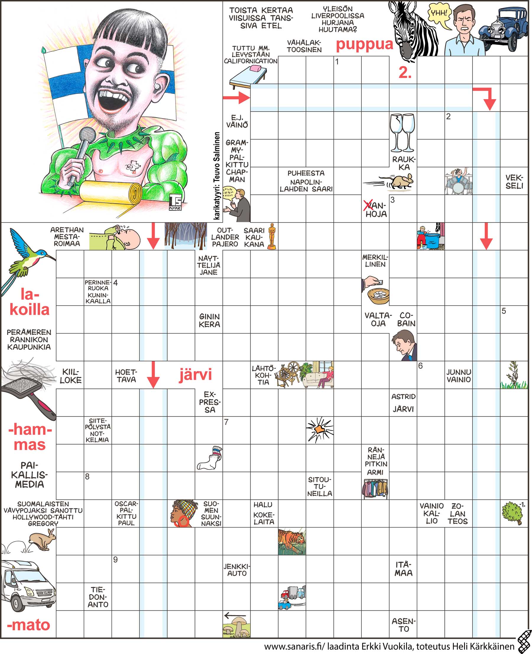 Sanaristikot.net - Ristikkoarkisto - Uusimmat